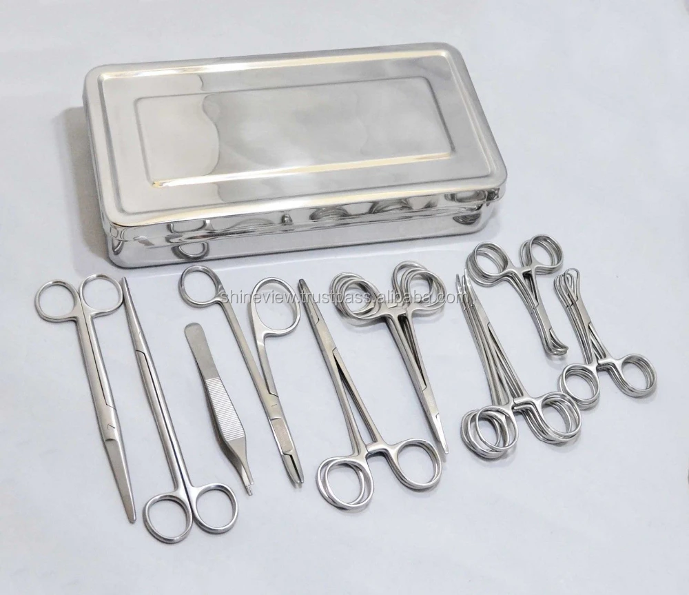 Veterinary General Surgery Kit Stitch Up Kit Surgical Instruments Human ...