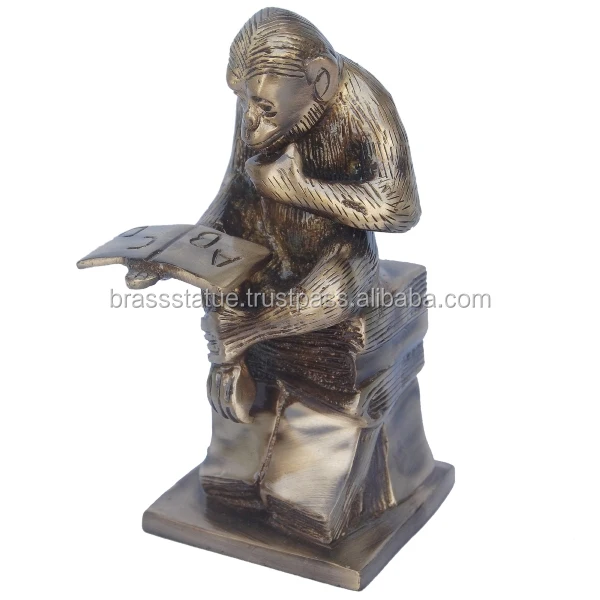 Brass Sitting Monkey For Home And Desk Decoration Brass Gift Item And ...