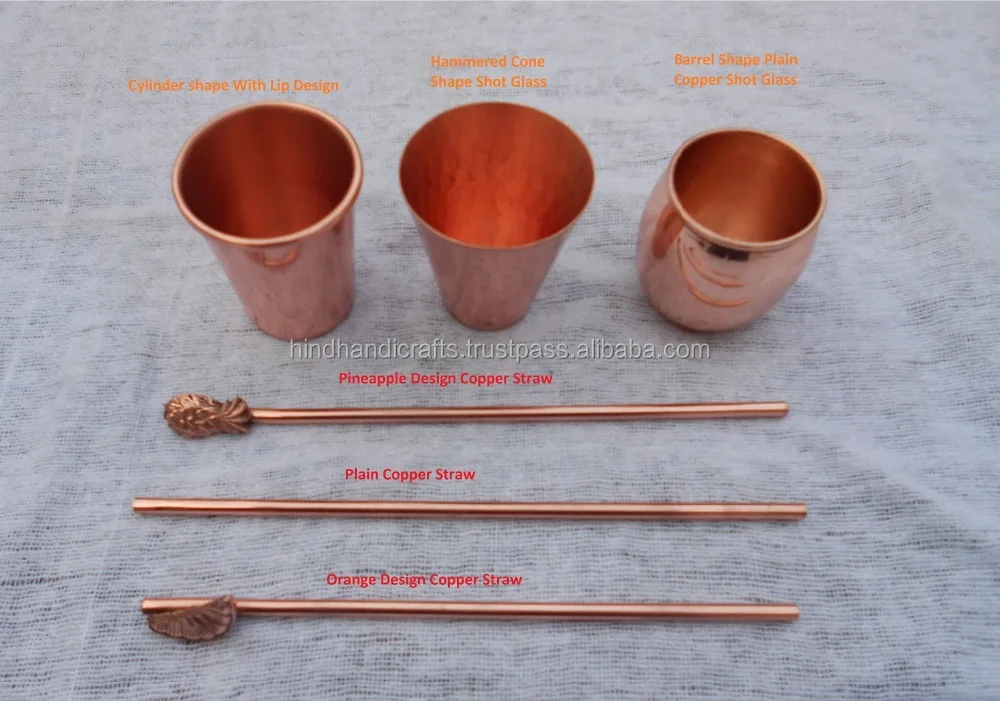 100% Food Safe Pure Copper Shot Cup from India - Durable & Stylish