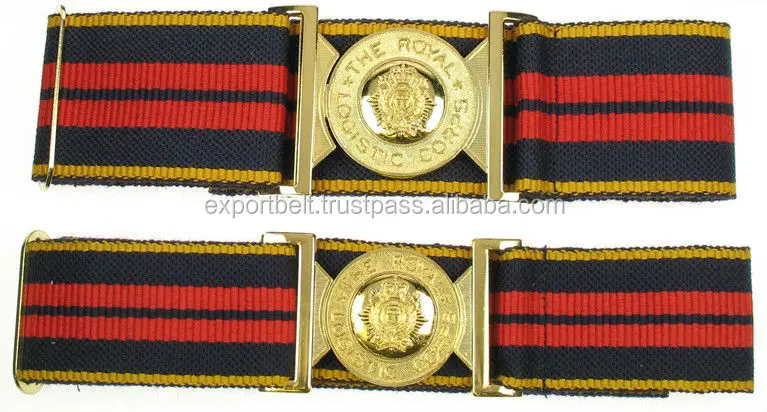 Polyester Coloured Leather Strap Stable Belt Web Belts for Parade ...