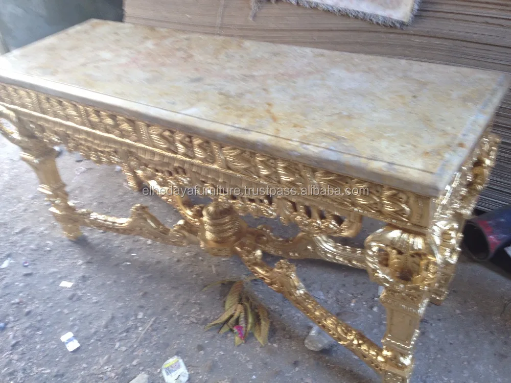 Gold Marble Console Table - Luxury & Stability Redefined