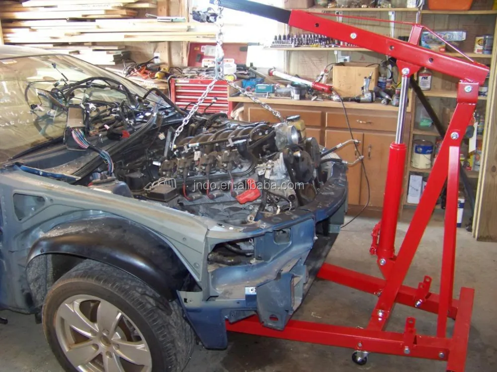 Portable Hydraulic Engine Lift Crane 1 Ton 2 Ton 3 Ton Small Hydraulic ...