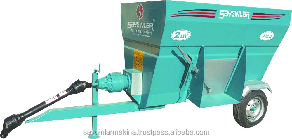 Cattle Feed Mixer Trucks Horizontal Auger Tractor Pto Powered 2m3 ...