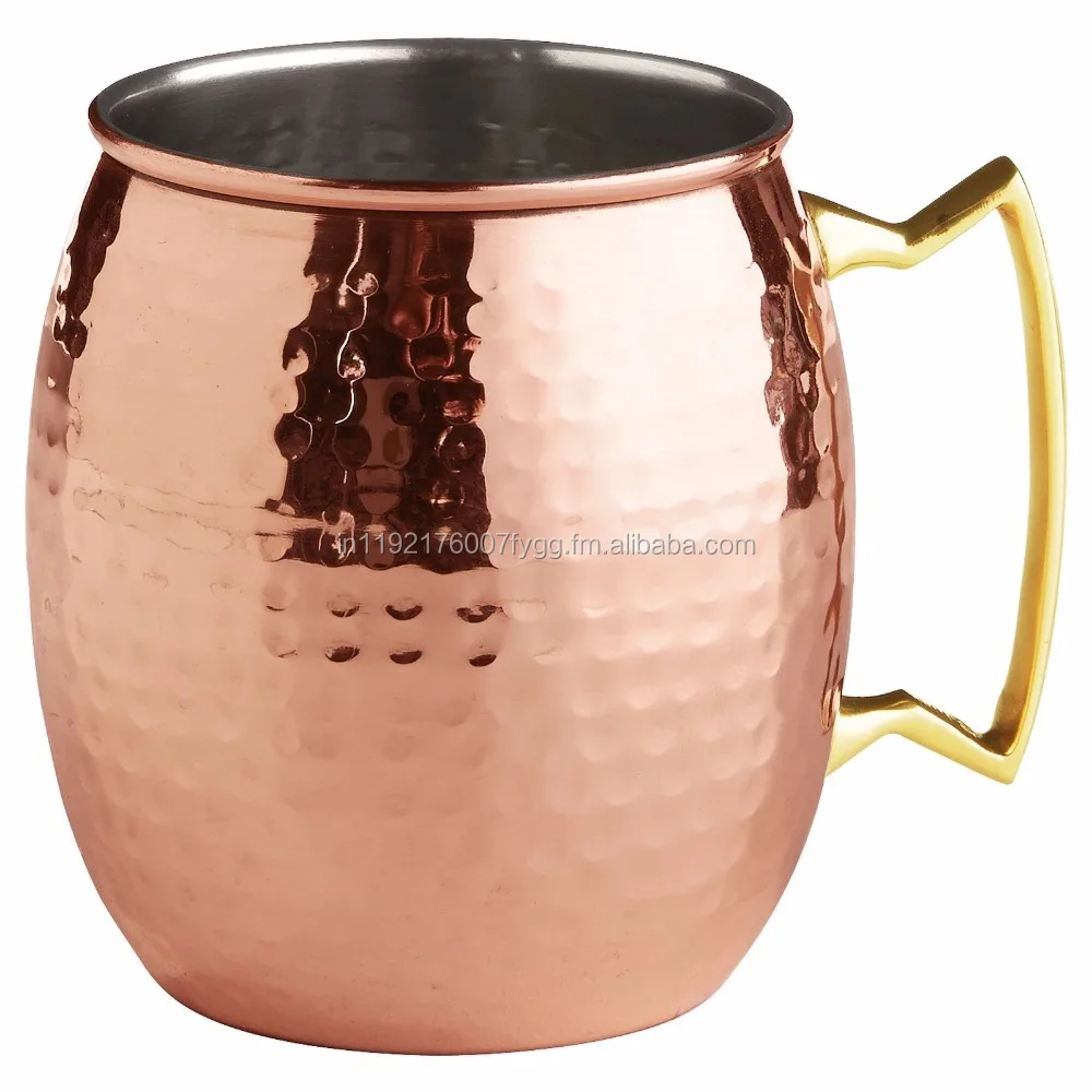 Moscow Mule Copper Mug Sublimation Copper Plated Stainless Steel Mug ...