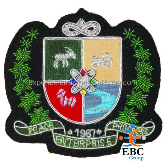 Oem Uniforms Bullion Badges For Sale In Bulk Wire Badges Kings Patch ...
