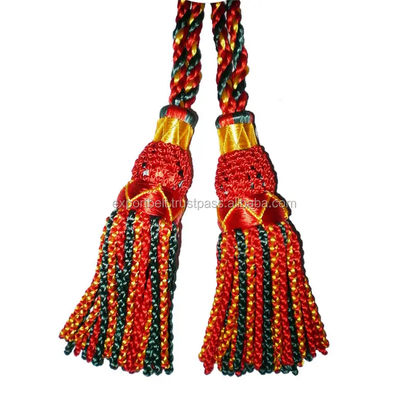 Wholesale Custom Gold Silk Royal Stewart Cords with Tassels