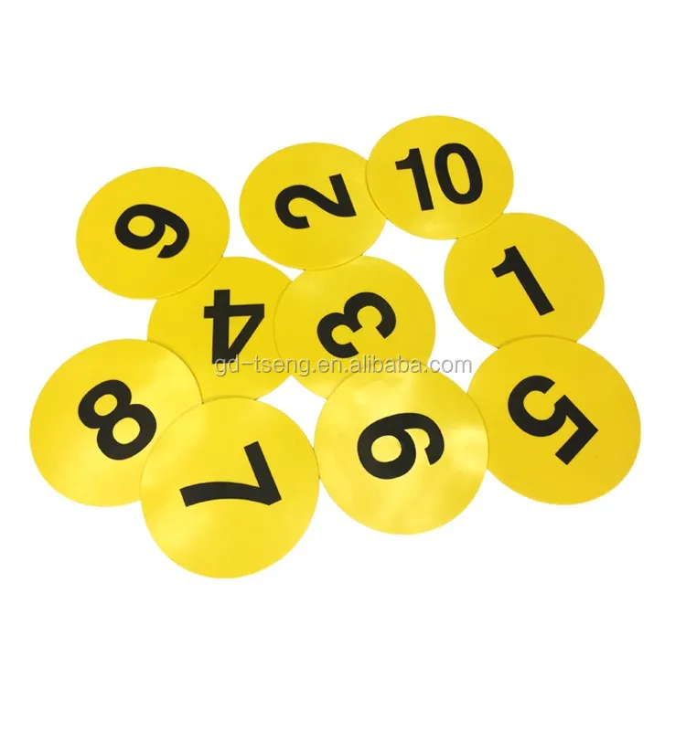 Agility Numbers - Markers with Numbers 1 to 10 for Training