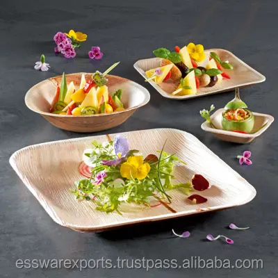 Best Indian Bamboo Dinnerware Restaurant Palm Leaf Plate Set Made In ...