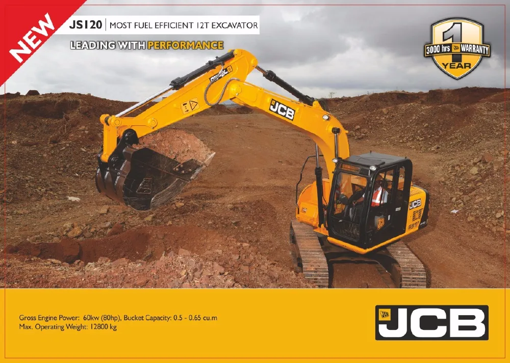 Jcb Js 120液压挖掘机 - Buy Excavator,Mini Excavator,Excavator Parts Product ...