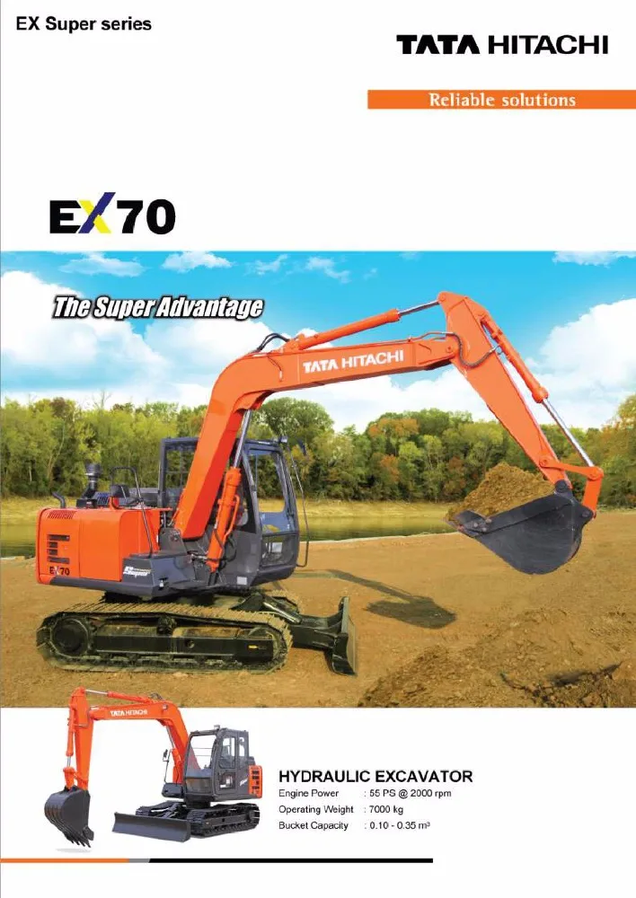 Tata HItachi EX70 Super| Alibaba.com