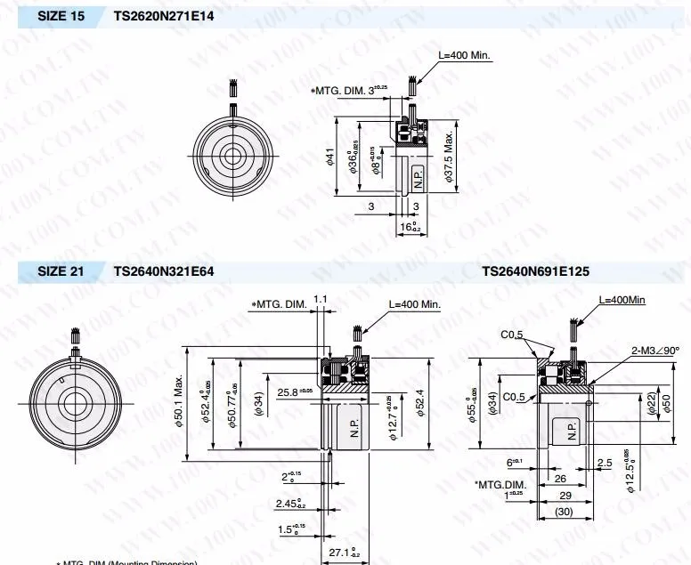 Tamagawa Encoder And Resolvers Ts2640n321e64 Rotary Encoder With Build ...