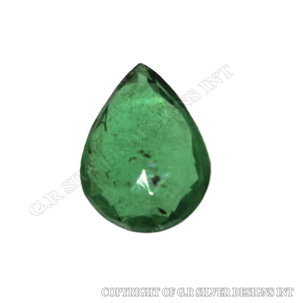 Genuine Stone Emerald Pear Shape Faceted Stone Certified Natural Stone ...