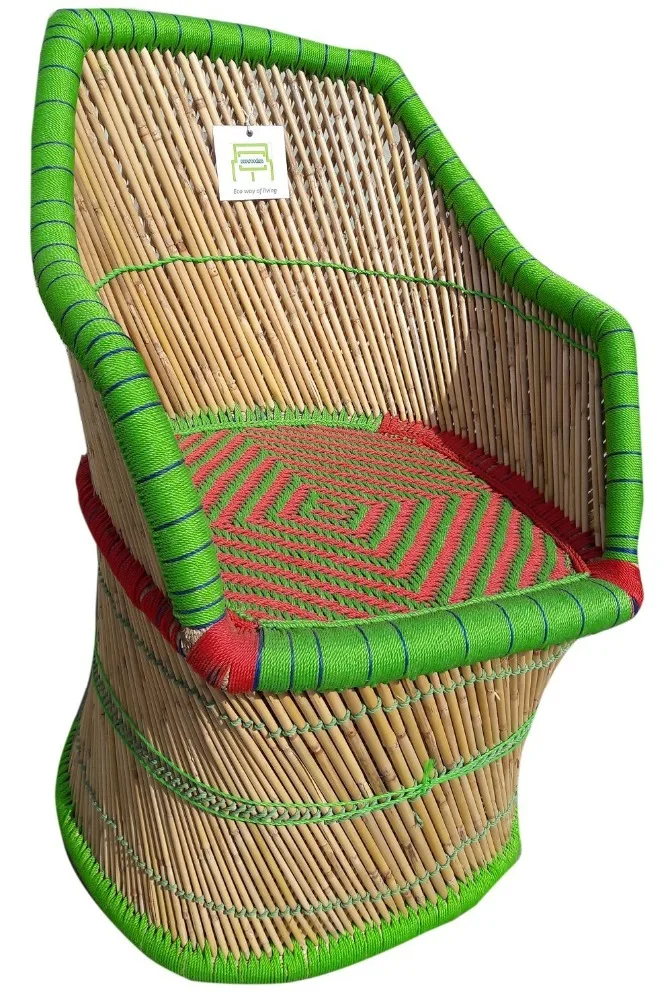Modern Chairs Handicraft New Design Adult And Kids Bamboo Chair Set For ...
