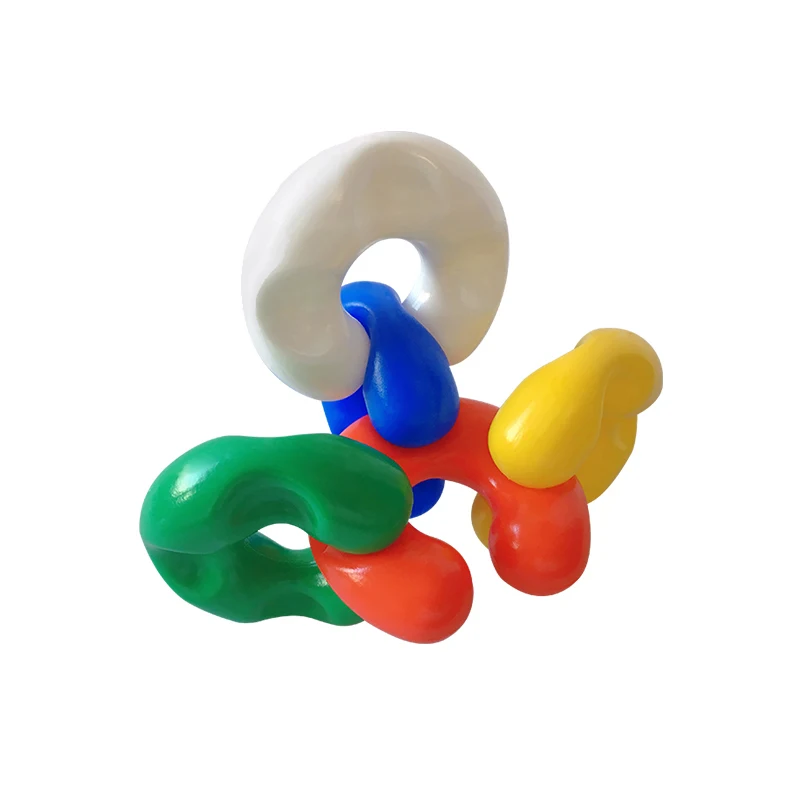 C shape logic rings connecting building block toy manipulative toy for ...