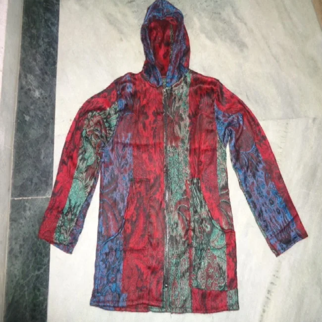 Acrylic Wool Jackets with Button Winter Jackets with Hoodies From India ...