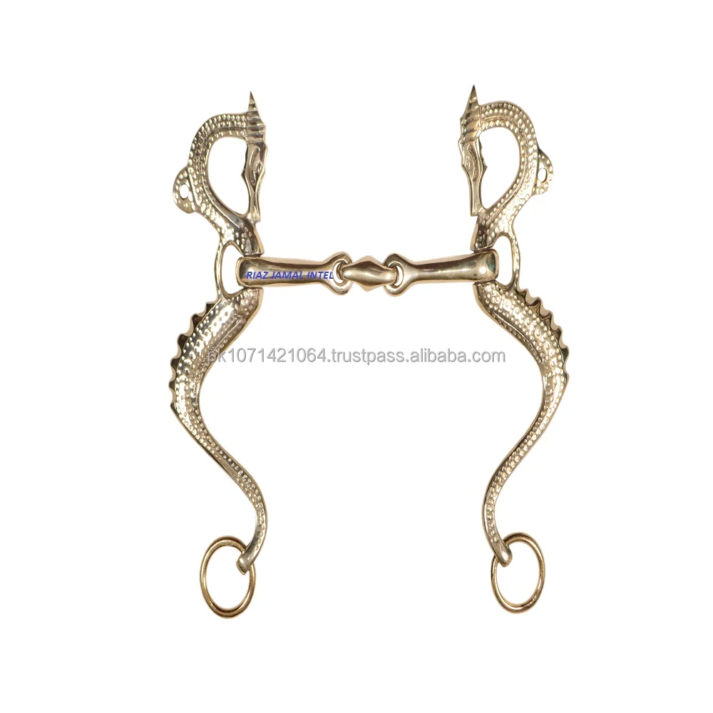New Horse German Silver Dragon Bit In Lozenge Mouth/ Dragon Bits German ...