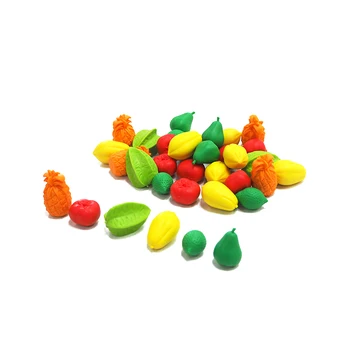 Plastic Preschool Teaching Aid Fruit Set Counters Math Manipulatives ...