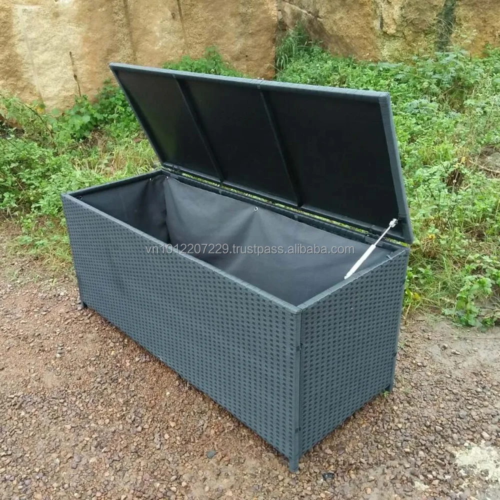 Pe Poly Wicker Rattan Outdoor / Garden Furniture - Storage Box - Buy ...