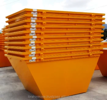 4m3 Skip Bin La Benne Swing Arm Container Metal Garbage Bins - Buy Skip ...