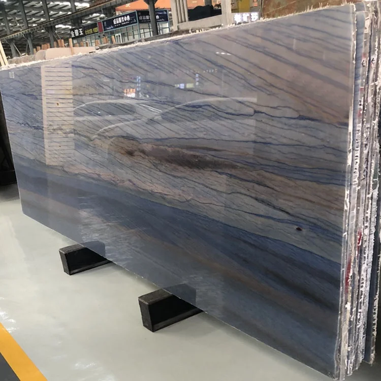 Luxurious Blue Granite Slabs Natural Blue Azul Macaubas Quartzite Slab ...