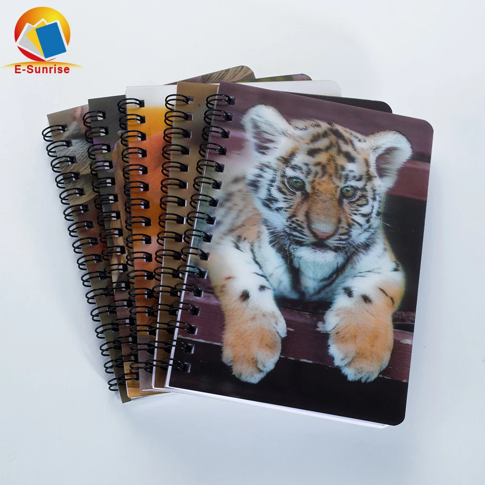 Lenticular Notebook Custom Logo 3D Notebook Stationery Printing ...