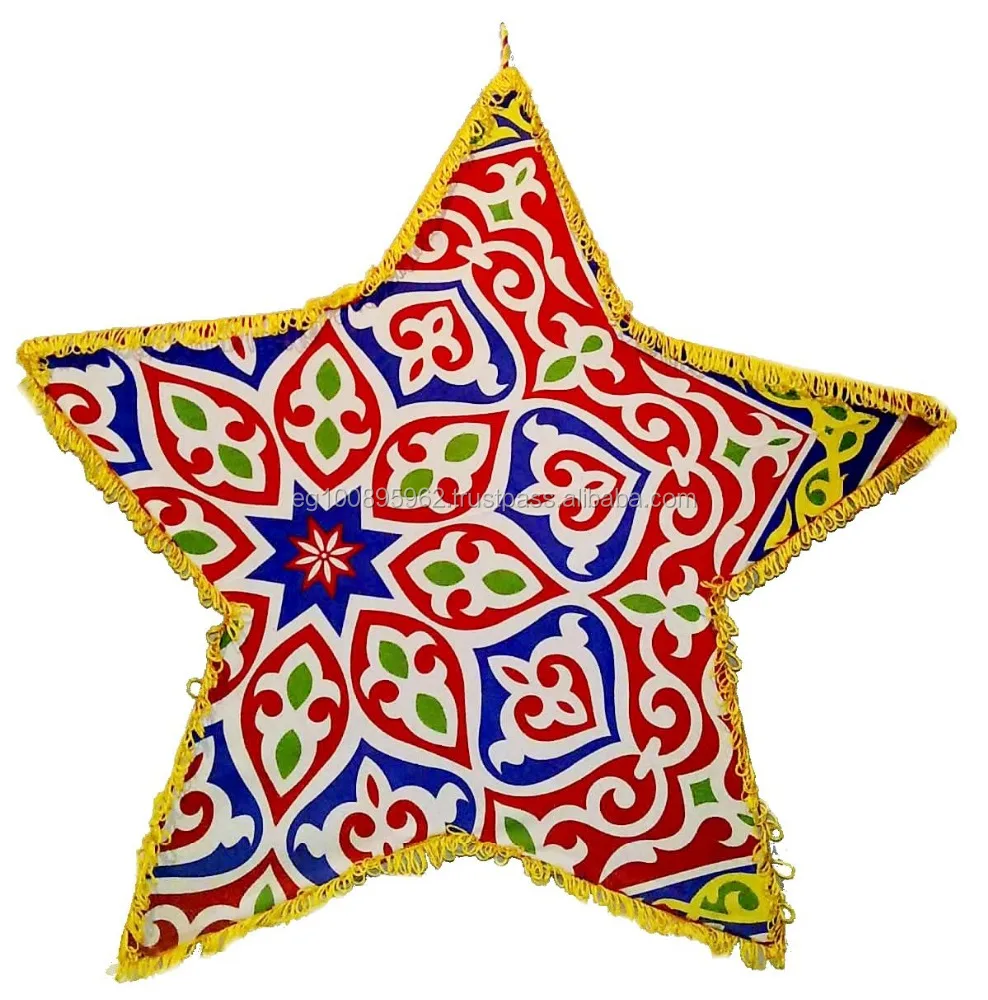 Customizable Size RST Color Egyptian Ramadan Fabric Star for Party ...