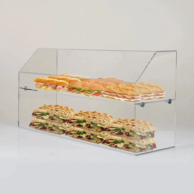 Alibaba.com: 2-layer acrylic pizza sandwich cake case, cupcake display ...
