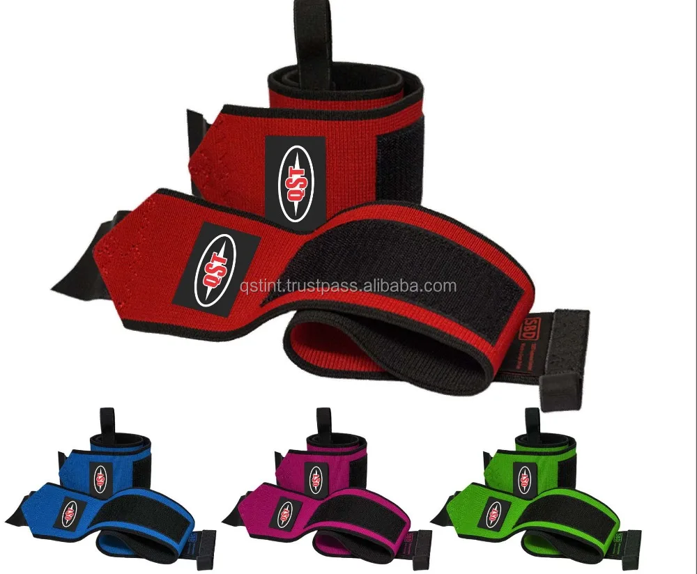 New Sbd Style Weight Lifting Wrist Wraps Bodybuilding Elasticated ...