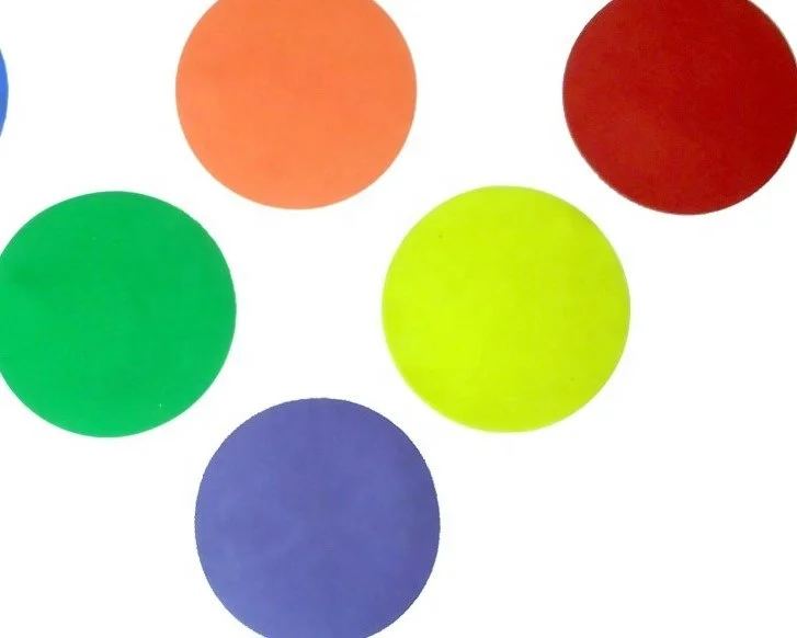 Anti Slip Colorful Rubber Floor Poly Carpet Spot Markers For Training ...