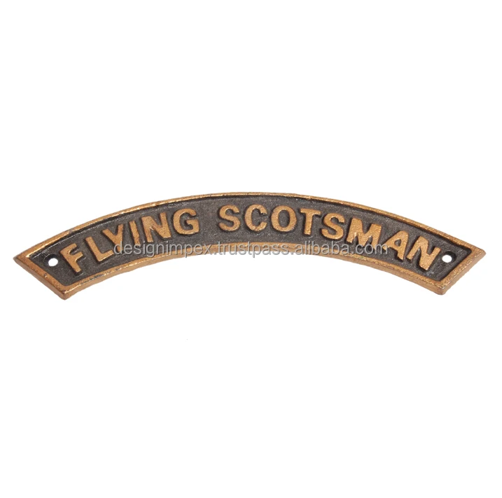 Wholesale Supply of Decorative Flying Scotsman Cast Iron General Sign ...