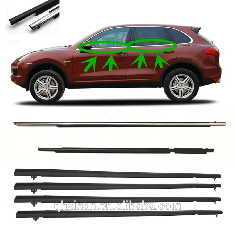 Car door and window glass waterproof rubber sealing strip door glass ...