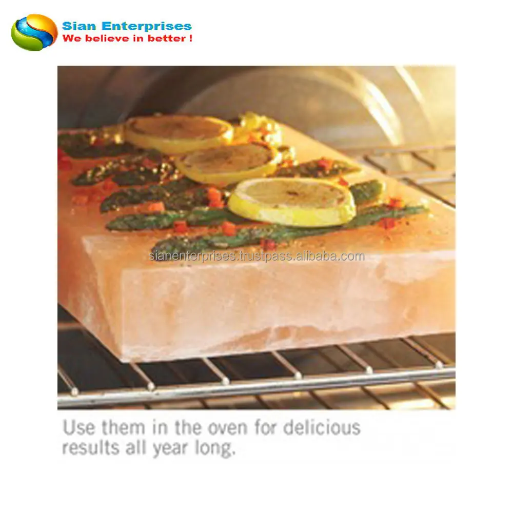 Himalayan Salt Block Brick Cooking Slab Tiles 12cm X 8cm X 4cm With ...