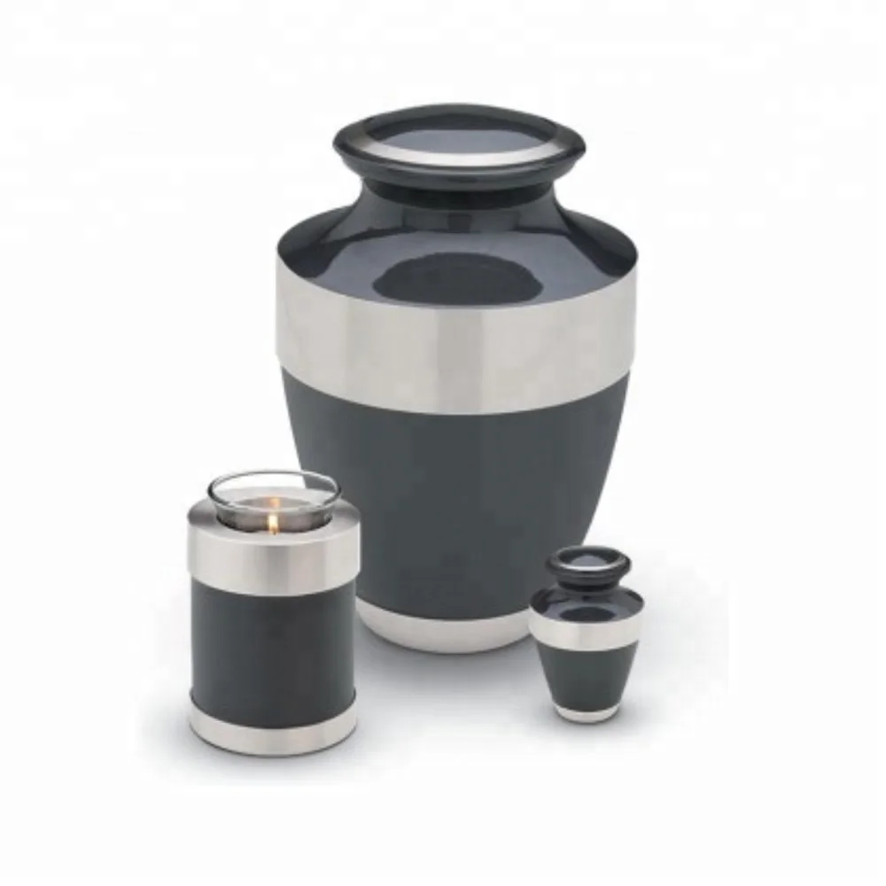 Modern Black Solid Funeral Cremation Urns & Keepsakes Hot Selling Ashes ...