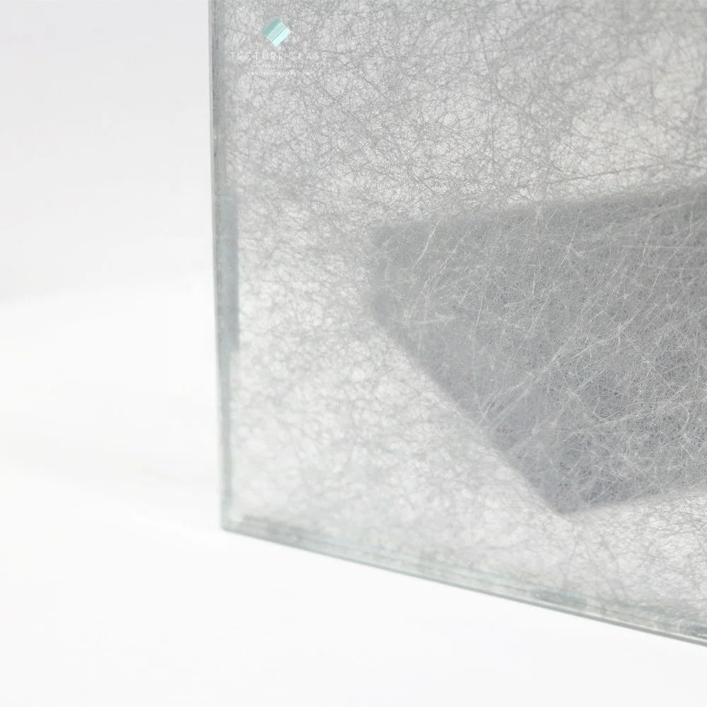 Tecture Tinted Rice Paper Laminated Glass for Decorative Building Glass ...