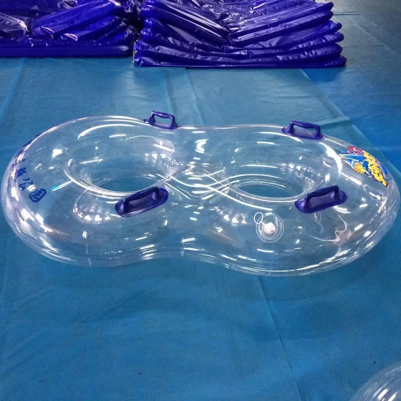 Customized Inflatable Swimming Ring Raft Water Park Slide Family Raft ...