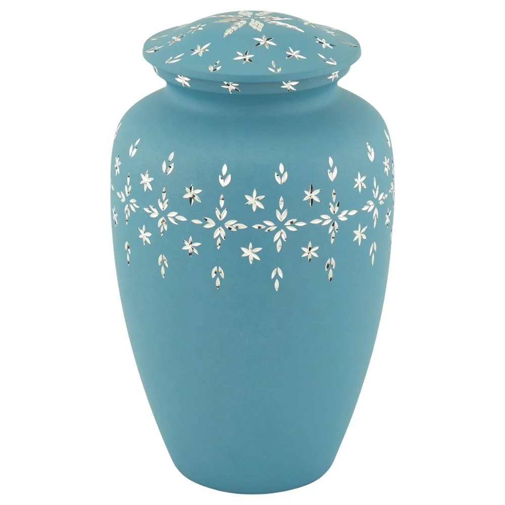 Metallic Cremation Urn For Burial Services Standard Size Premium Pure ...