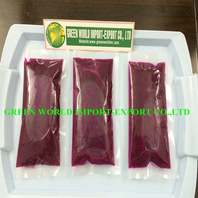 Natural Frozen Red Dragon Fruit Puree From Vietnam - Best Price Now ...