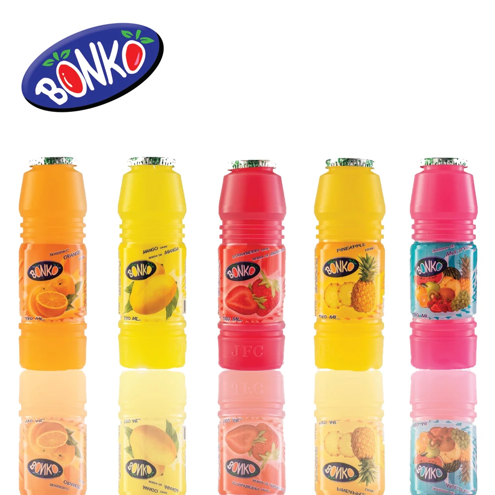 Fruit Drink Juice Strawberry 180ml Plastic Bottle Bonko Brand. Bottle ...