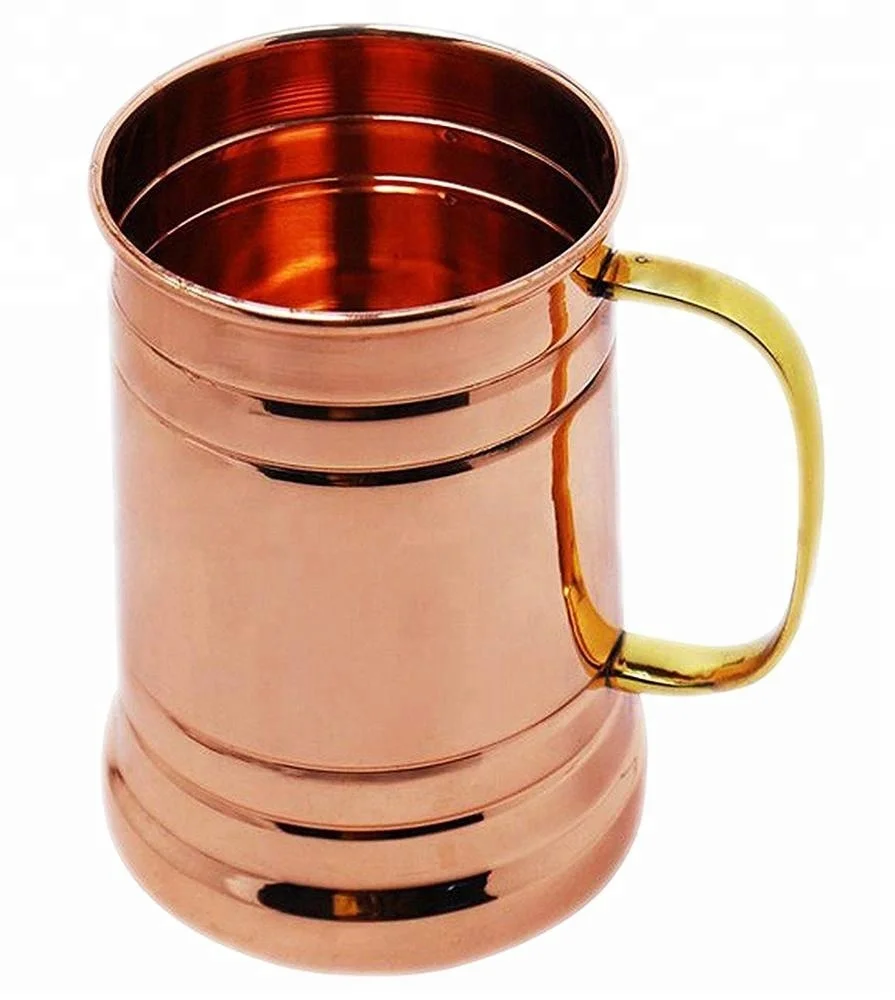 16 Oz Solid Copper Tankards - Premium Moscow Mule Mugs