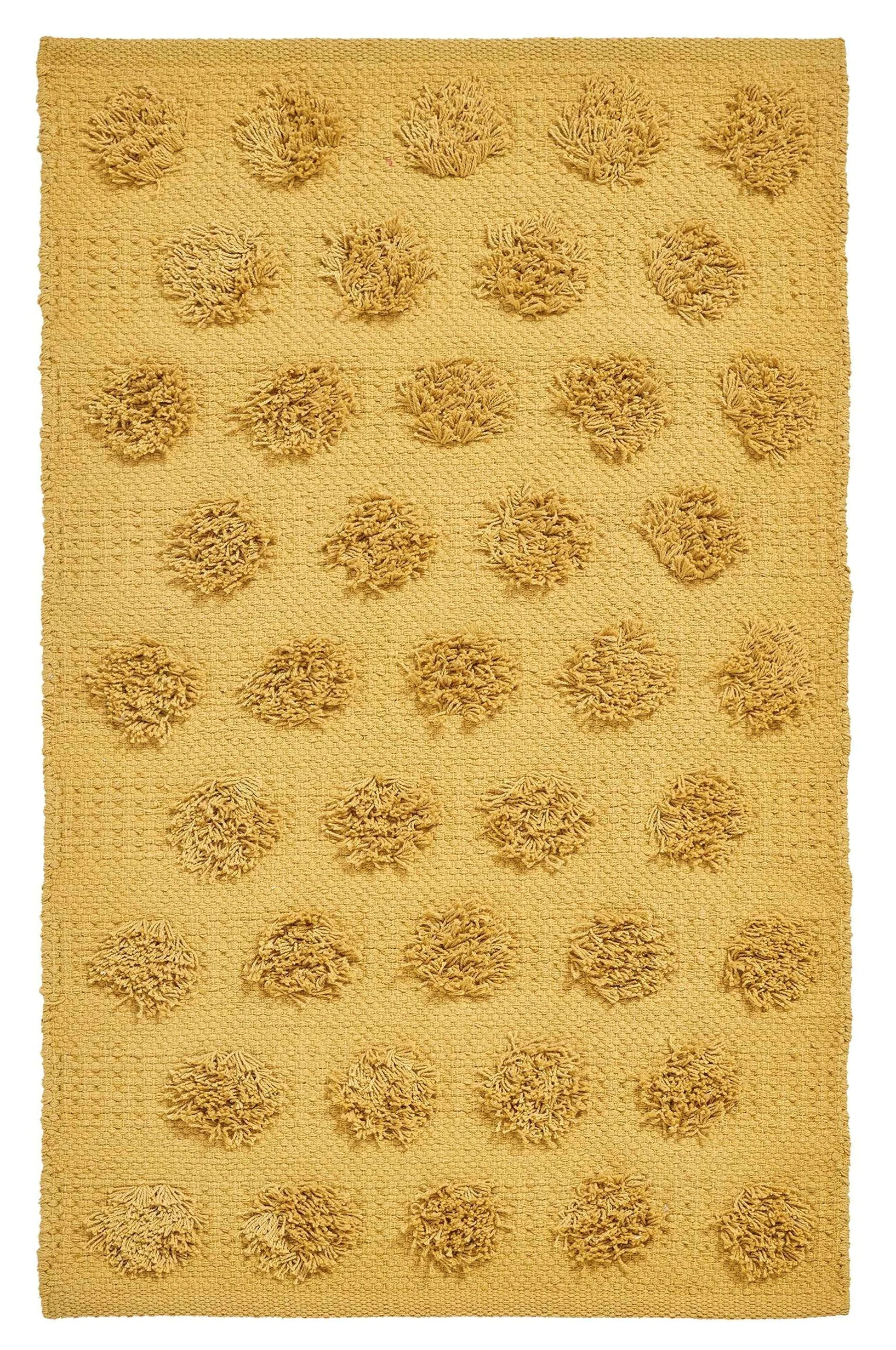 Multi Color Luxury Classic Design 100% Cotton Woven Pom Pom Rugs For ...