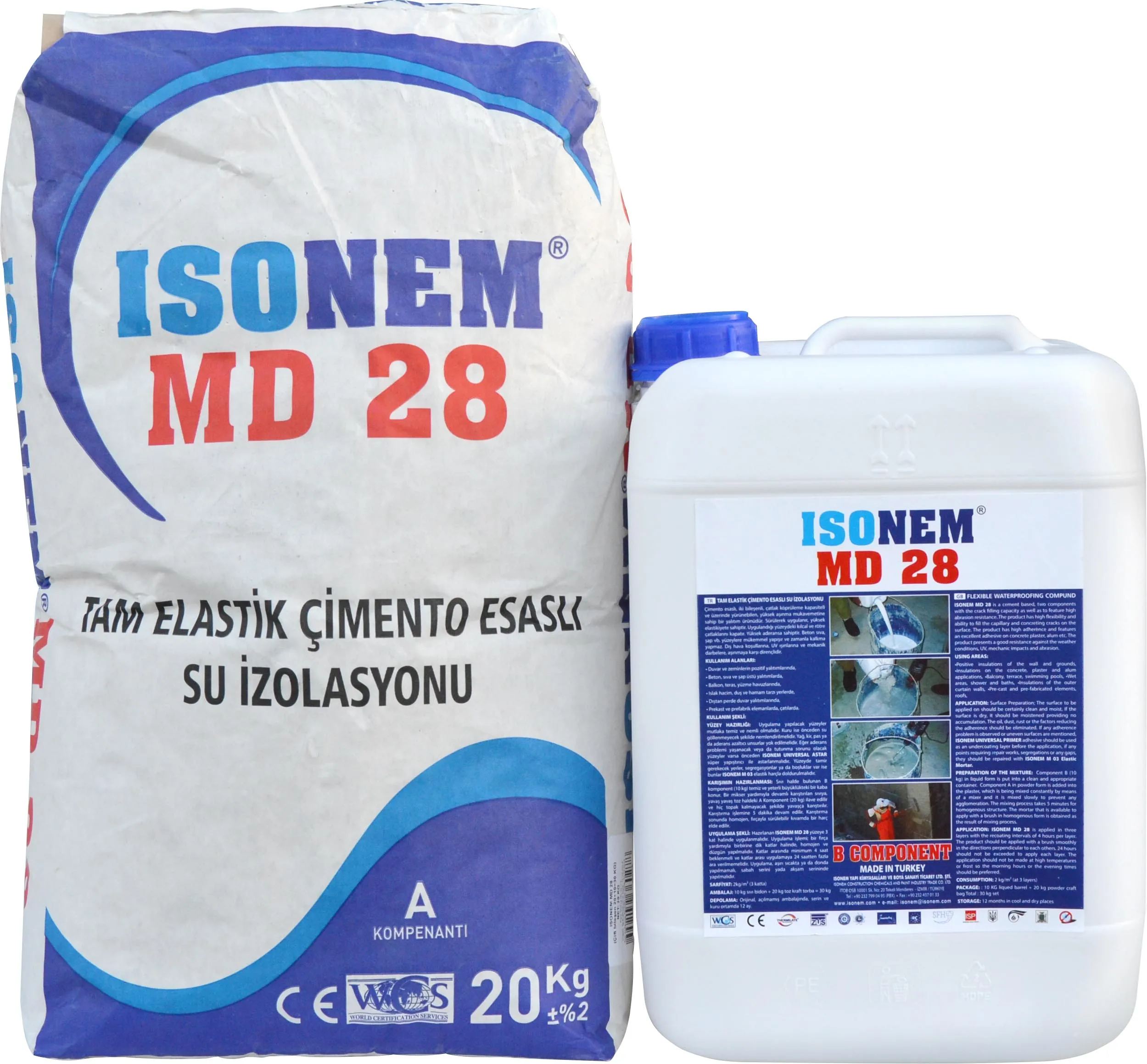 Isonem Md 28 Super Elastic 100% Waterproofing Cementitious + Acrylic ...