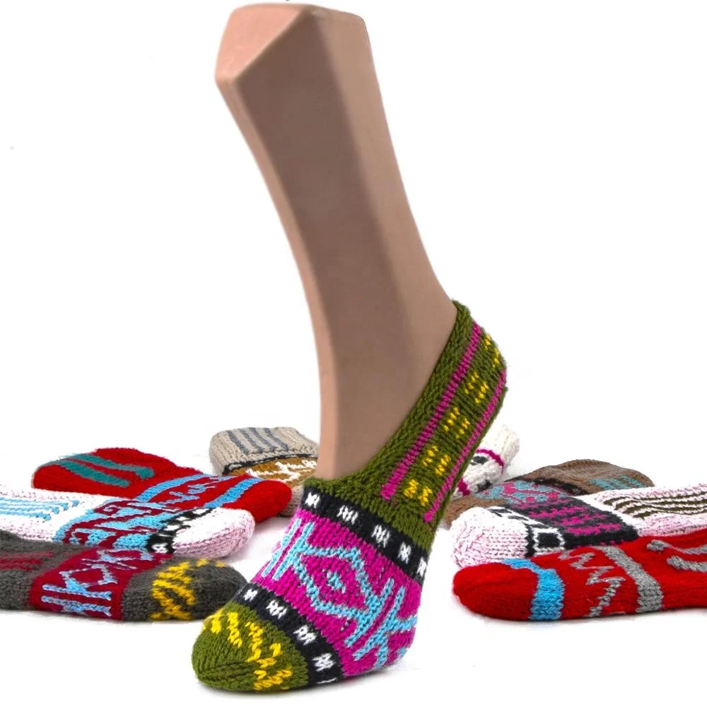 HAND MADE COLORFUL WOOL TURKISH BOOTIES KILIM PATTERNED FROM TURKEY ...