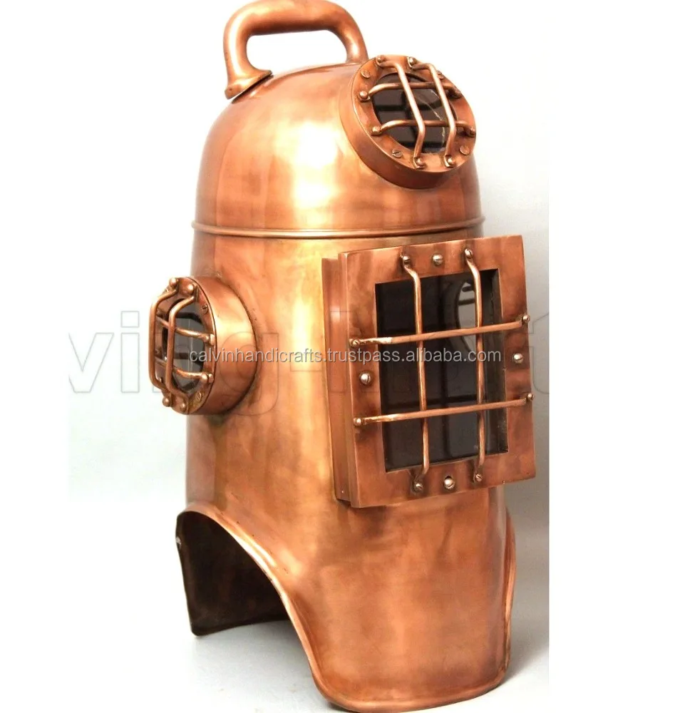 Antique Diving Divers Helmet Steel Old Nautical Rare Vintage Christmas ...