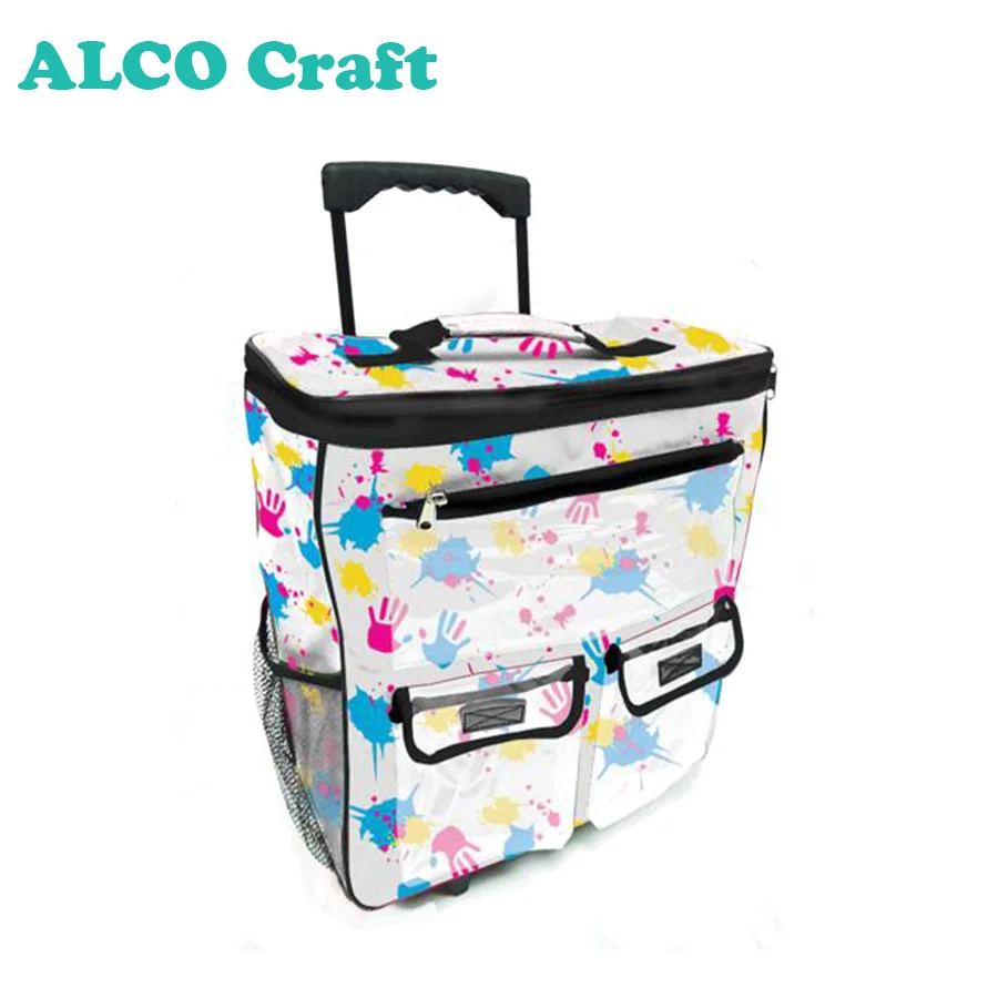 2021 Colorful Pattern Craft Hobby Trolley For Scrapbooking Organizer ...