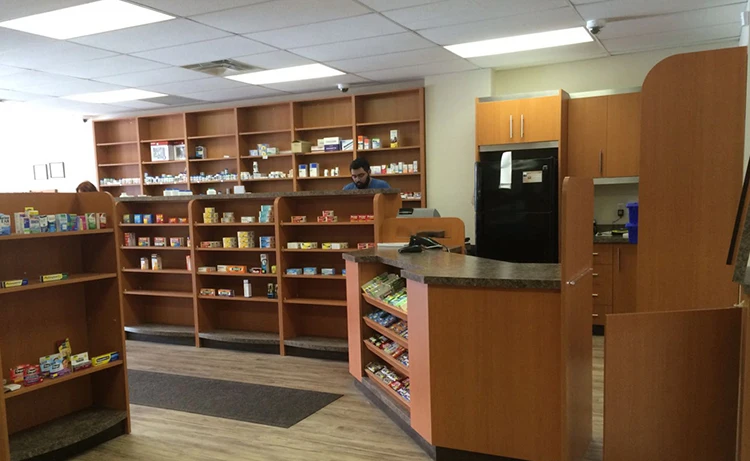 Modern Medical Store Interior Layout - Pharmacy Shop Design
