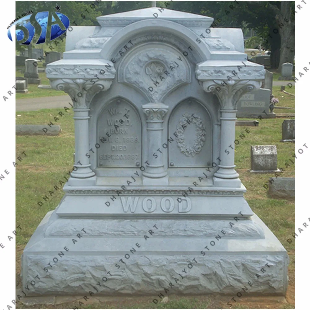 Modern Cemetery Headstones Grave Stone Tombstone Marble Granite Carved ...