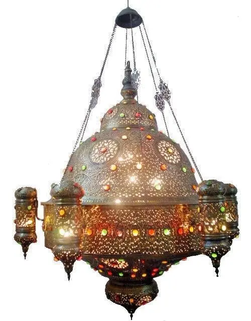 Br235 Antique Reproduction Large / Huge Turkish/ Arabic Style Pendant ...