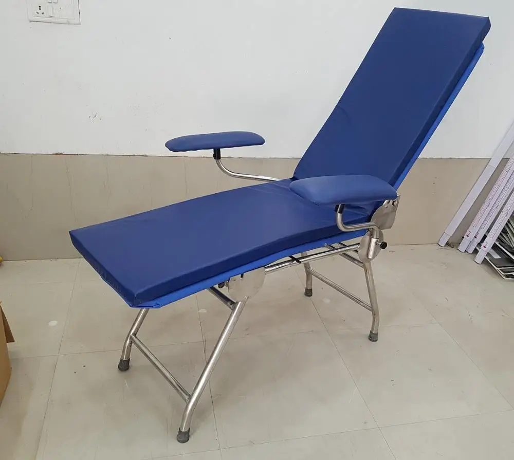 Portable Folding Blood Donation Chair - Adjustable & Durable