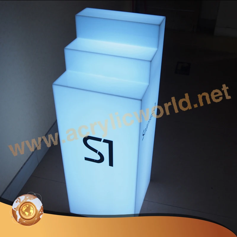 Luz De Acrílico/acrílico Led Luz,Led/acrílico Led Standee De Pedestal ...