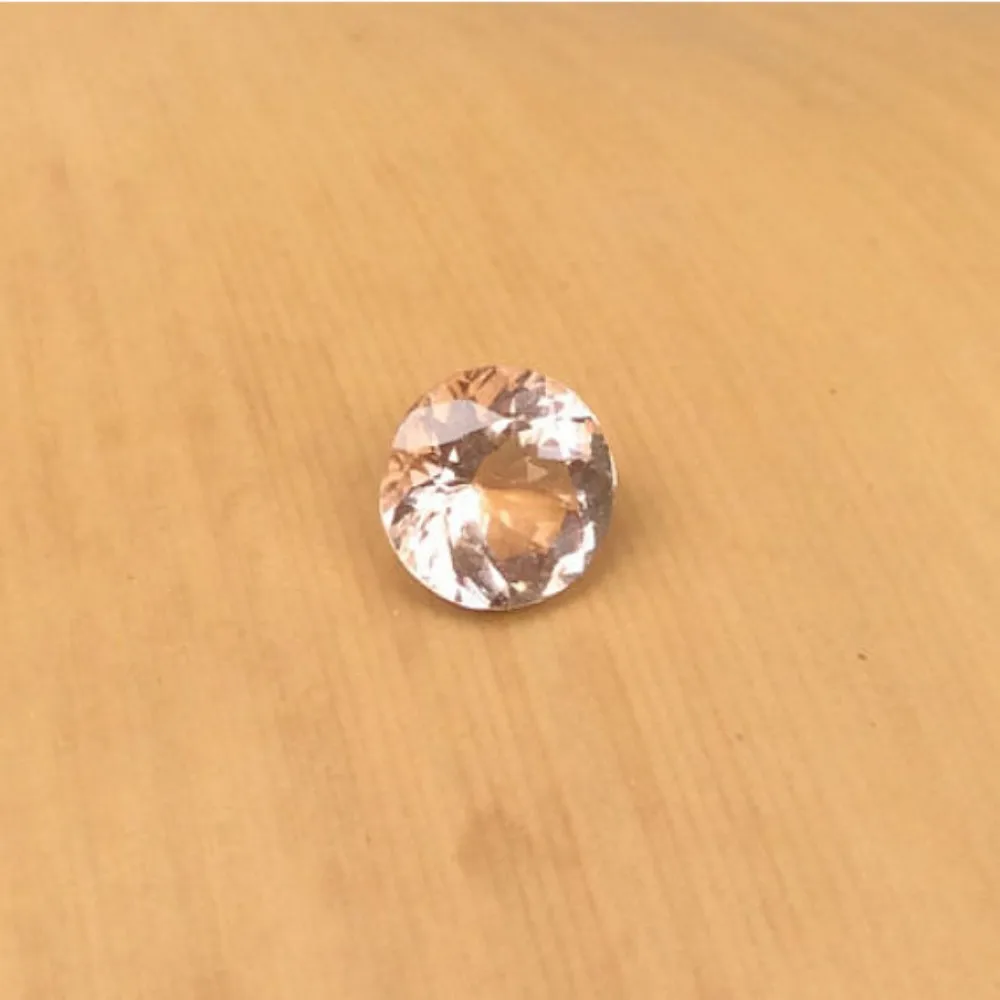 Morganite Round Cut Loose Gemstone - Buy Natural Morganite Gemstones ...